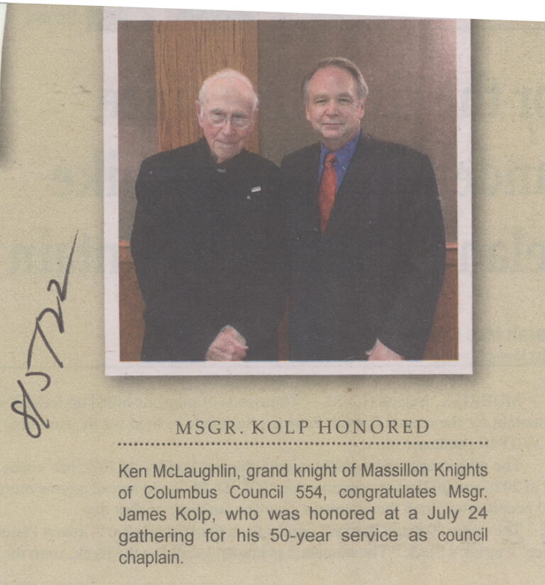 Remembering Monsignor Kolp - The Catholic Echo