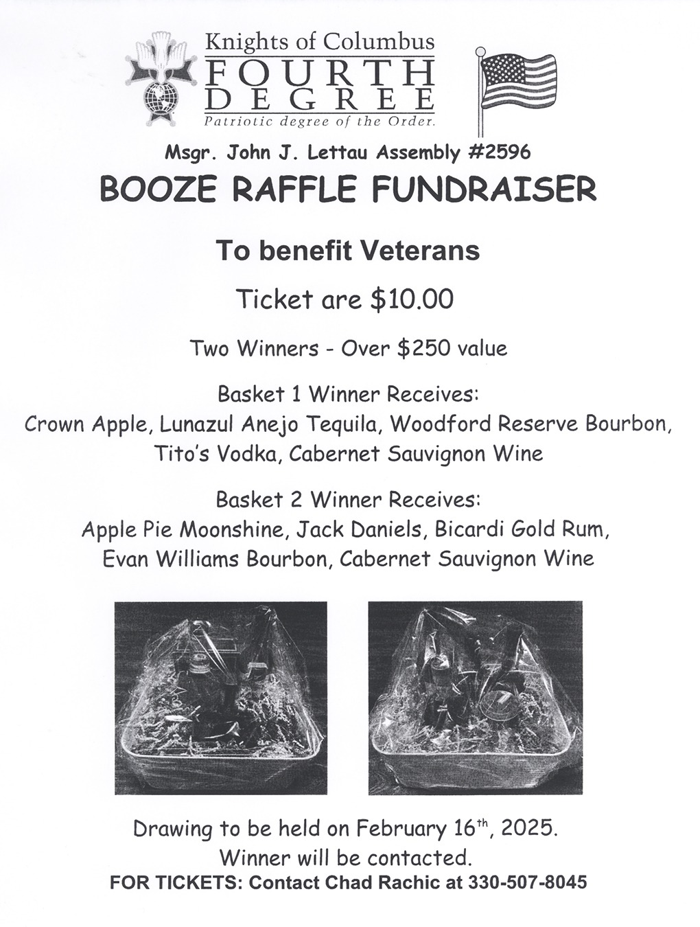 Knights of Columbus Booze Raffle Fundraiser - The Catholic Echo